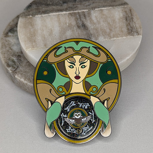 The Daughter Rotating Enamel Pin – Strange and Unusual Trading Co.